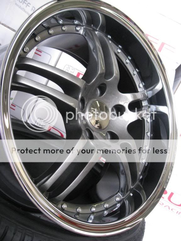 Ruff Racing Wheels Rims 278 Hyperblack with Chrome Lip ...