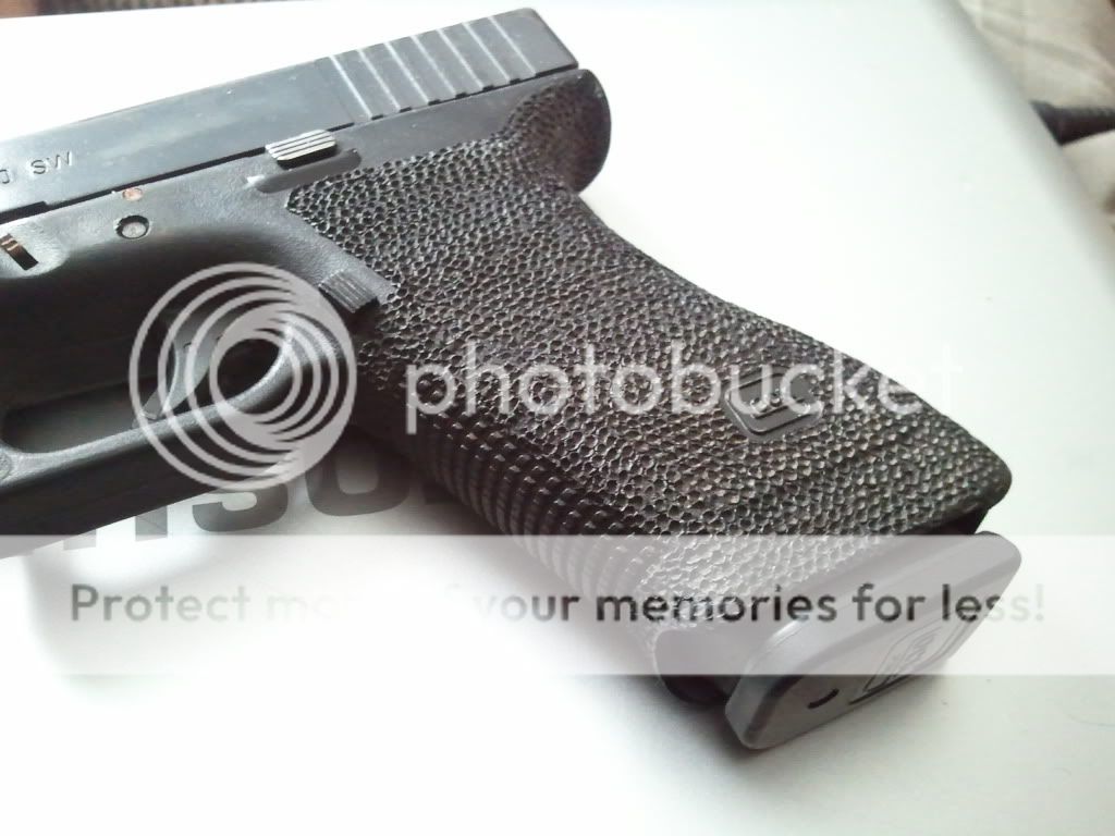 Do it yourself glock grip reductions getting Robar type grip finish ...