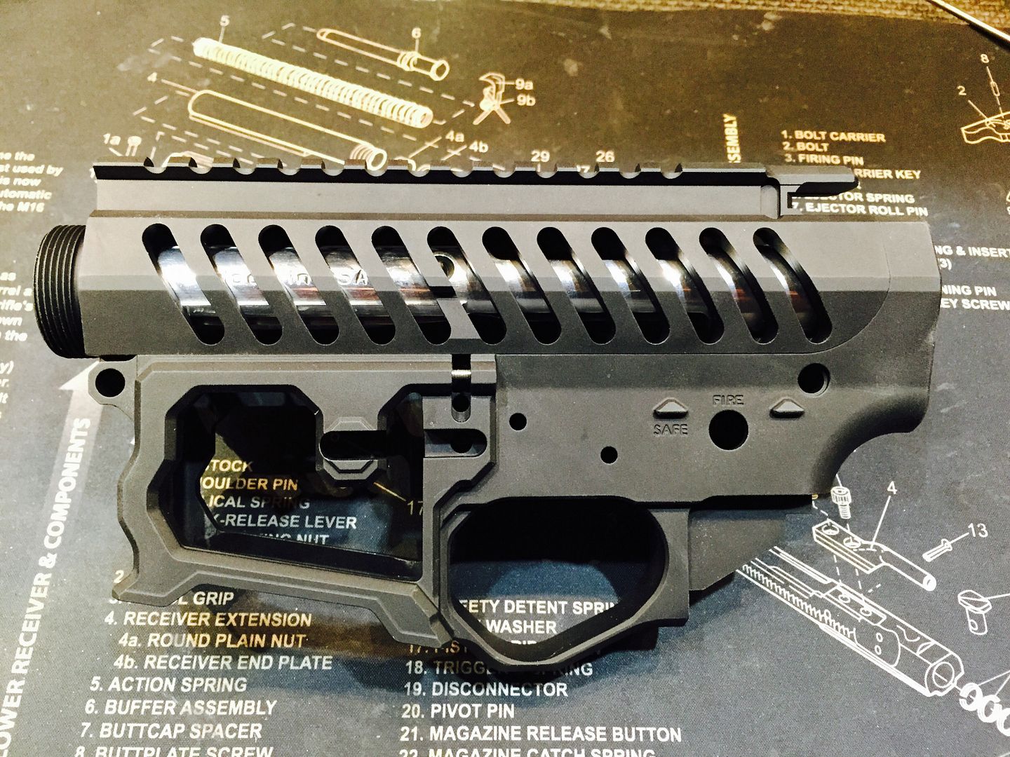 Skeletonized build finally completed ,IT WAS BUILT AS A RANGE GUN/SAFE ...